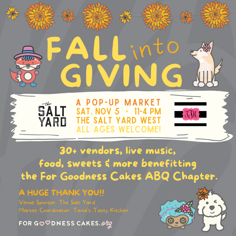 Fall Into Giving Pop-up and Fundraiser – Tania's Tasty Kitchen